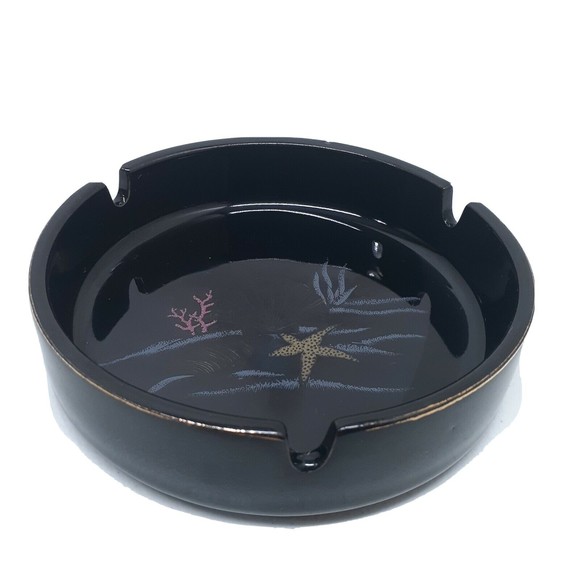 Accents | Otagiri Vintage Ashtray Coral Starfish Sea Floor Ocean Scene ...